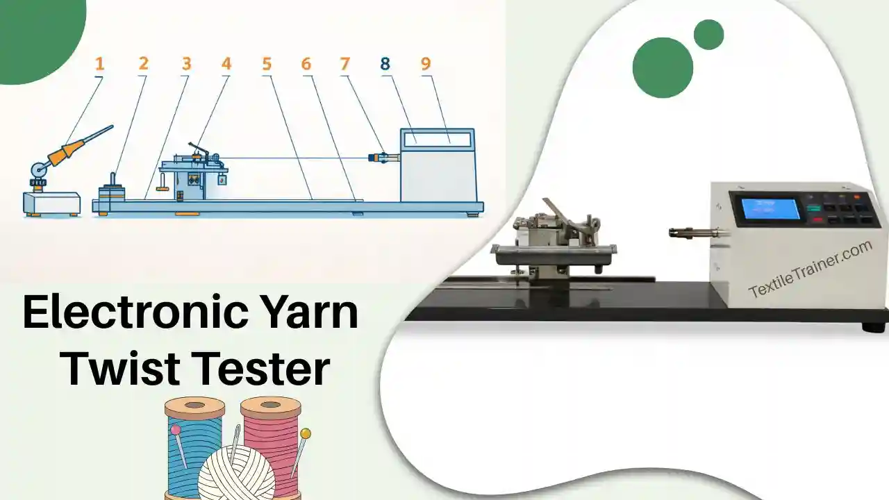 Yarn Twist Tester Easy Working Principle:ISO 2061 - Textile Trainer